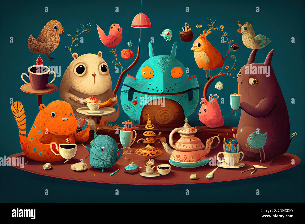 Magical tea party hi-res stock photography and images - Alamy