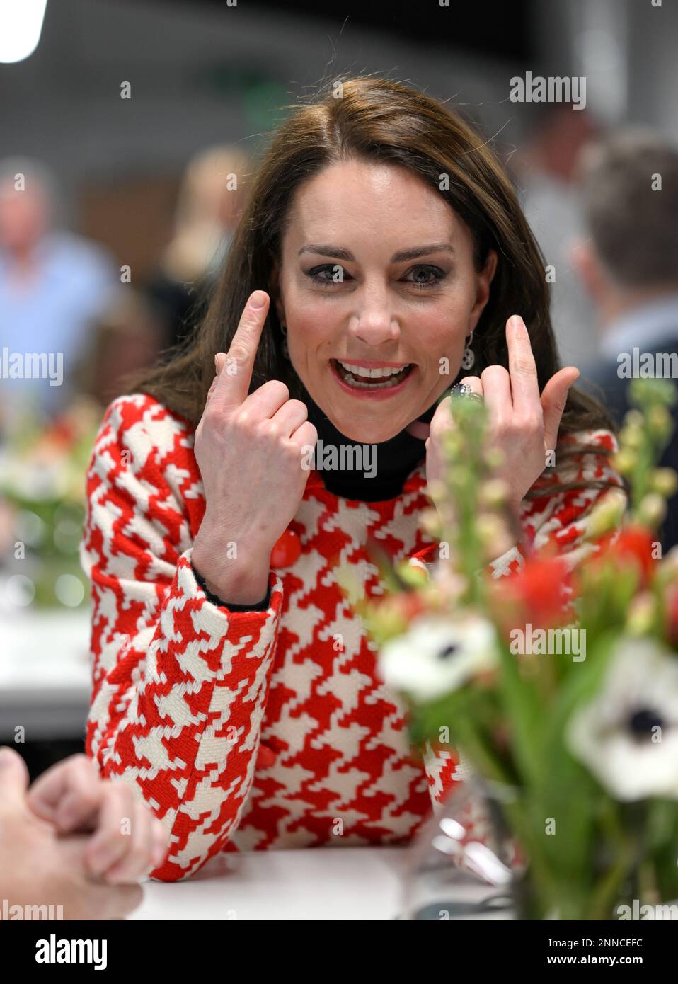 The Princess of Wales meets injured players who are supported by the ...