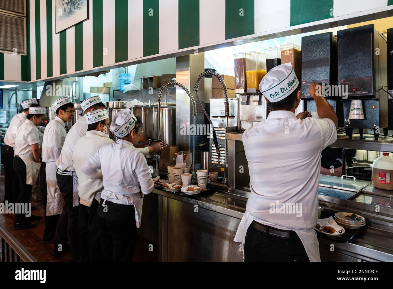 Cafe Du Monde behind the Scenes Stock Photo - Alamy