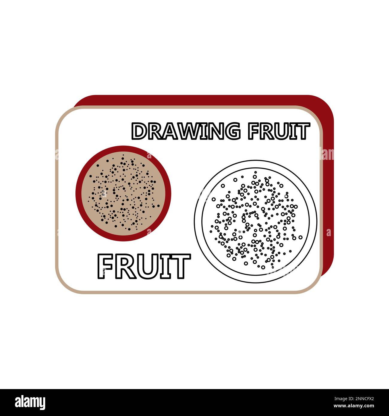 Cartoon fruit drawing hi-res stock photography and images - Alamy