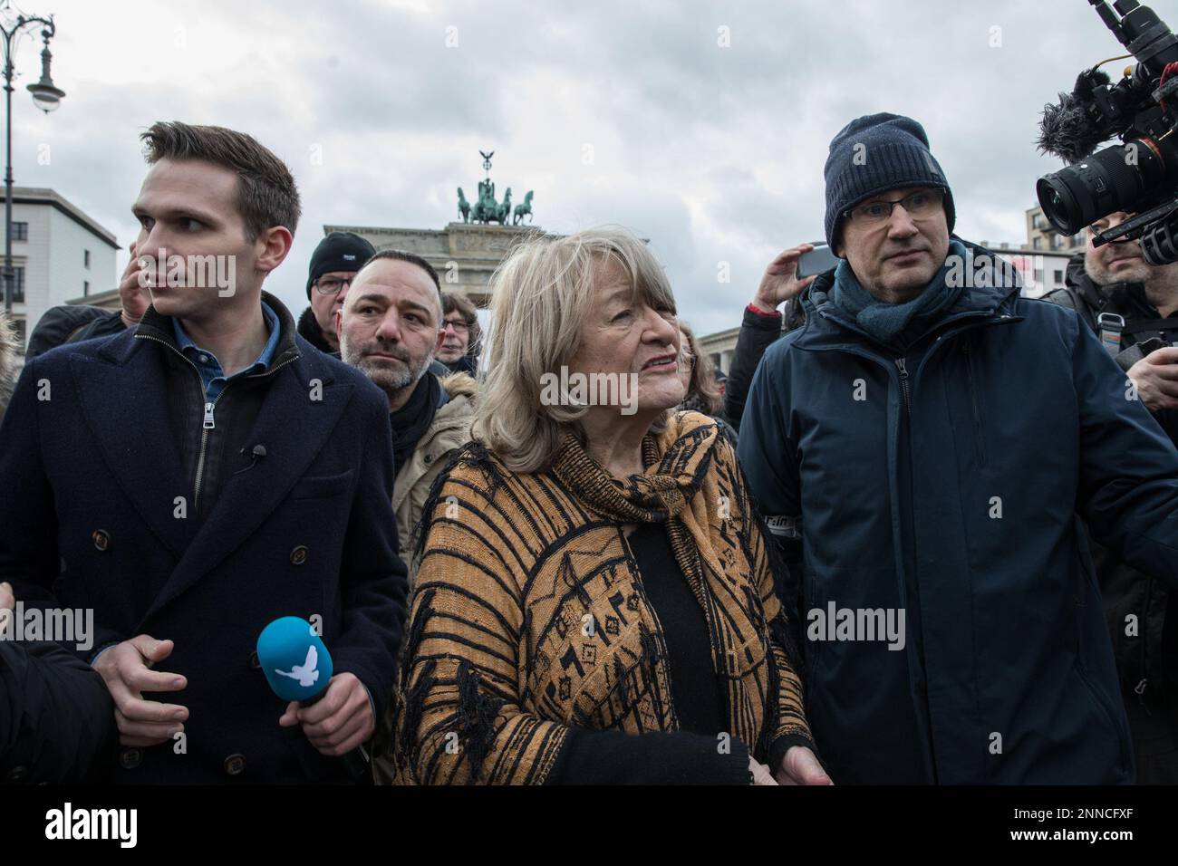 Thousands of people gathered on Saturday, February 25, 2023, at the ...