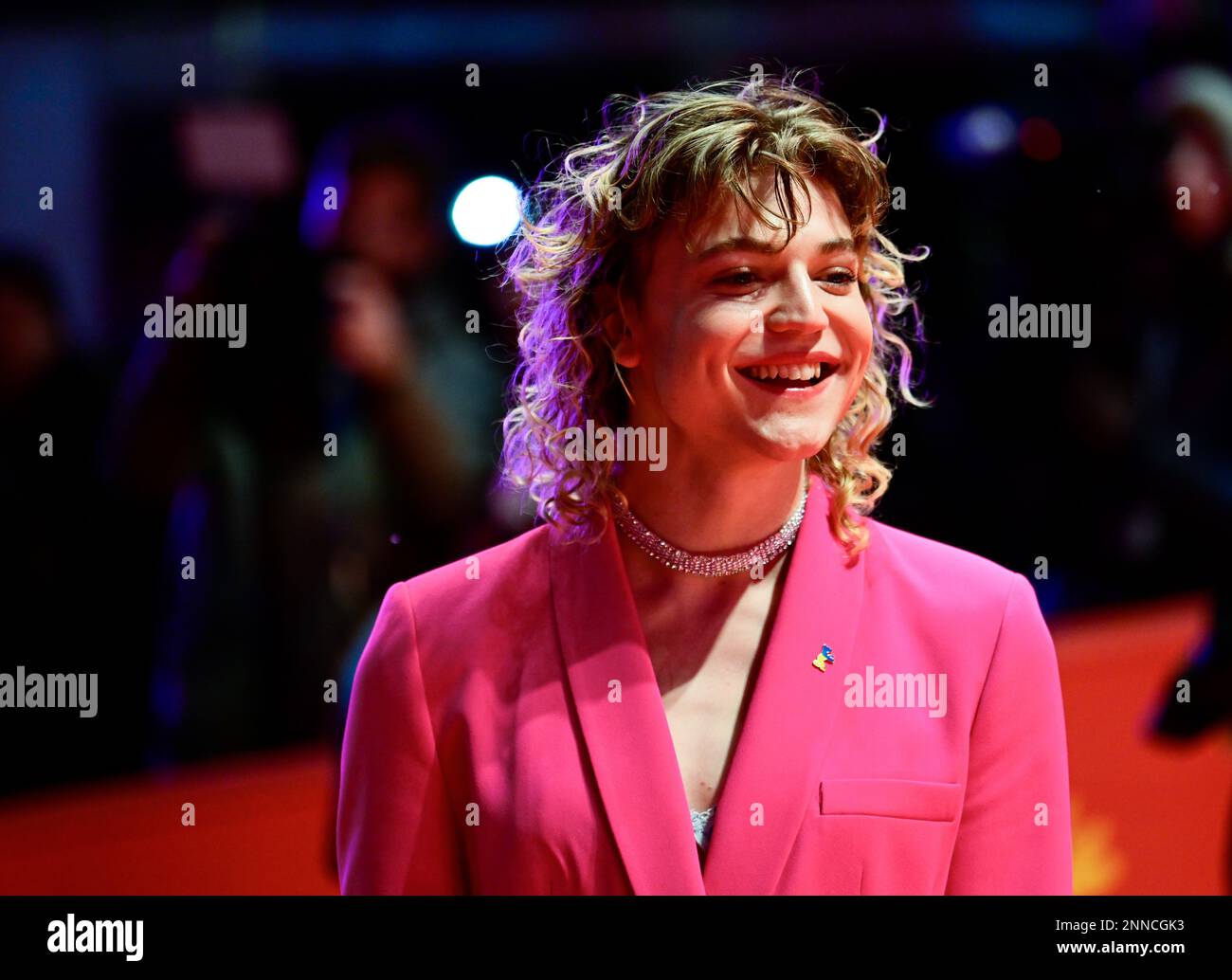 Berlin, Germany. 25th Feb, 2023. Thea Ehre, actress, arrives on the red ...