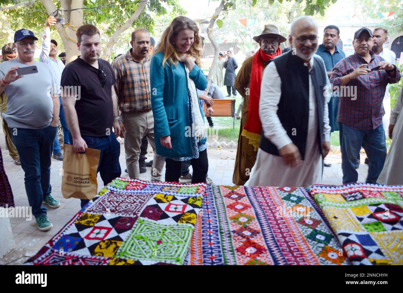 Visitors take keen interest at stalls during the 8th Literature ...