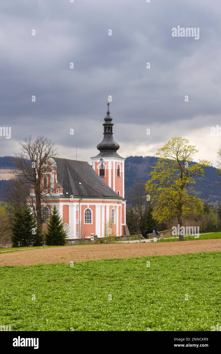 Church of St. Mary Magdalene, Božanov, Czechia, Eastern Bohemia, Czech ...