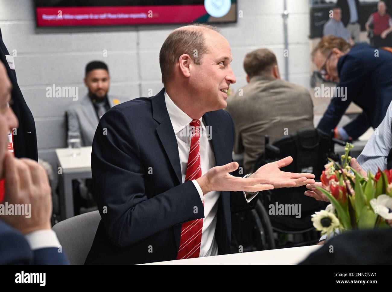 The Prince of Wales meets injured players who are supported by the ...