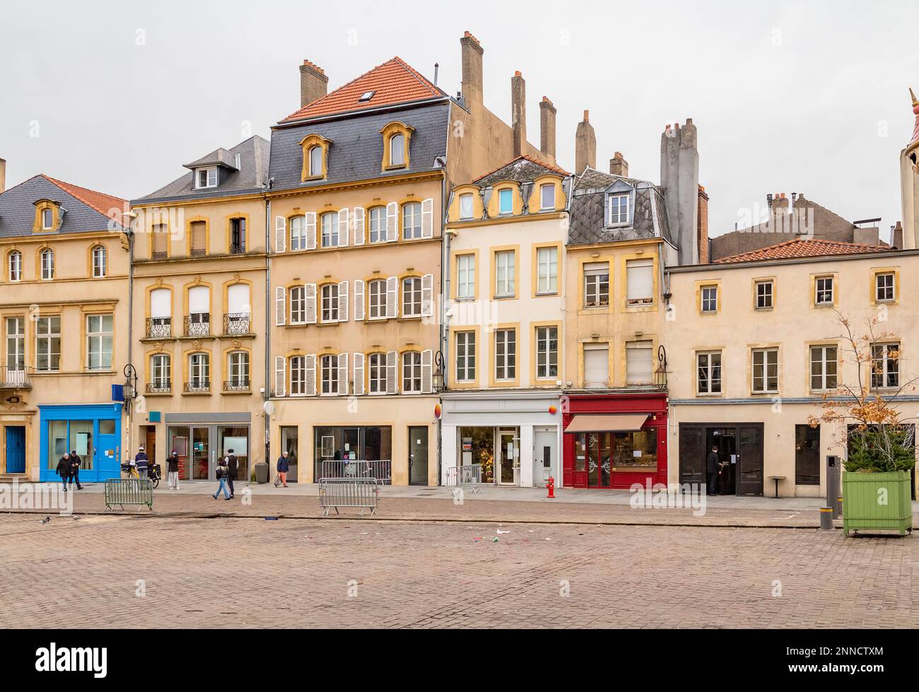 Impression around Place Saint-Louis in Metz, the capital city in the ...