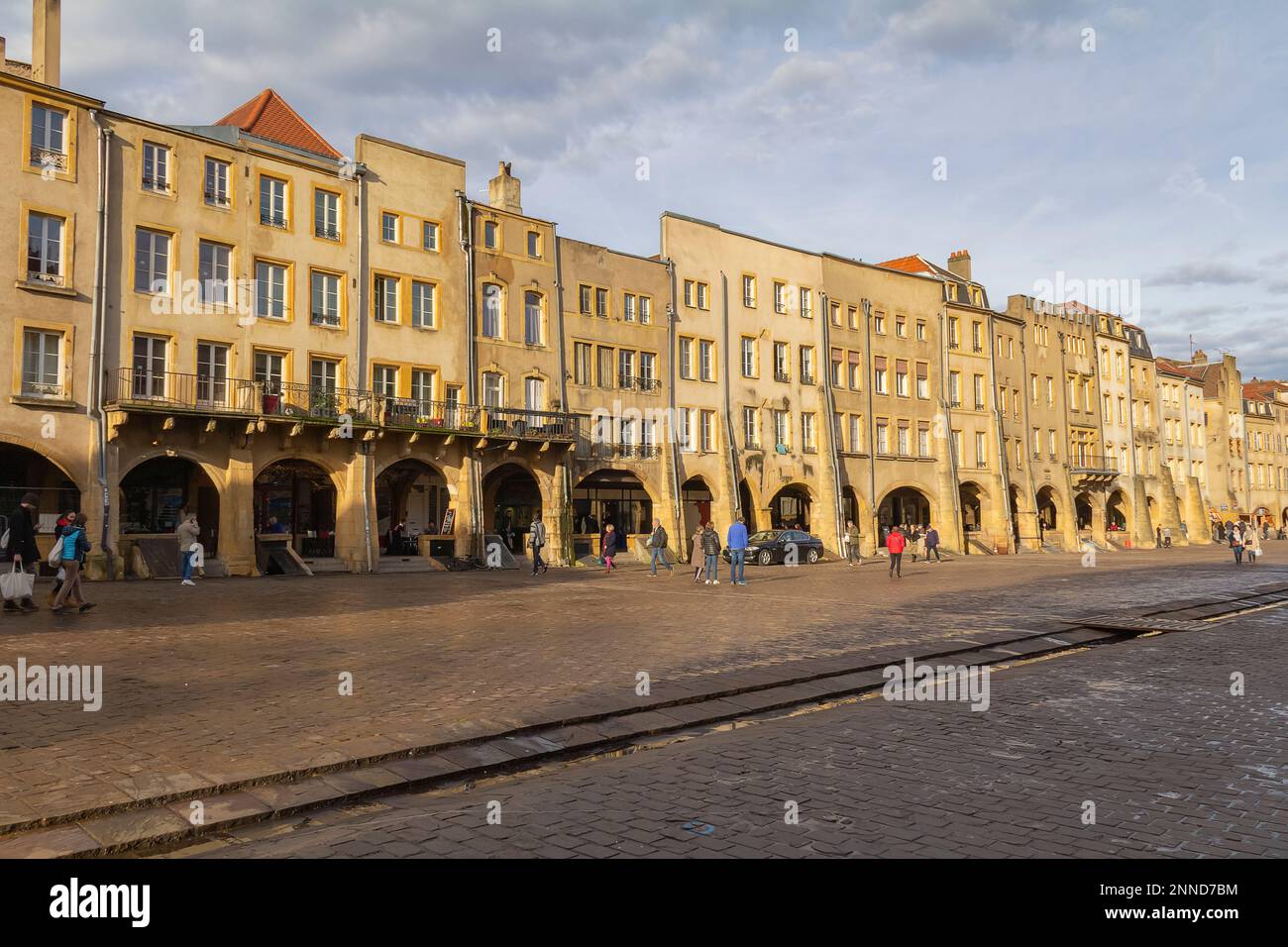 Impression around Place Saint-Louis in Metz, the capital city in the ...