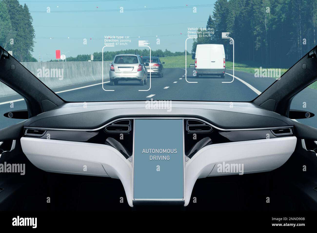 Self driving car dashboard hi-res stock photography and images - Alamy