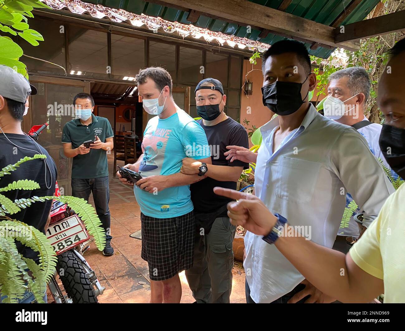 In this Thursday, May 6, 2021, photo released by the Thai Provincial ...