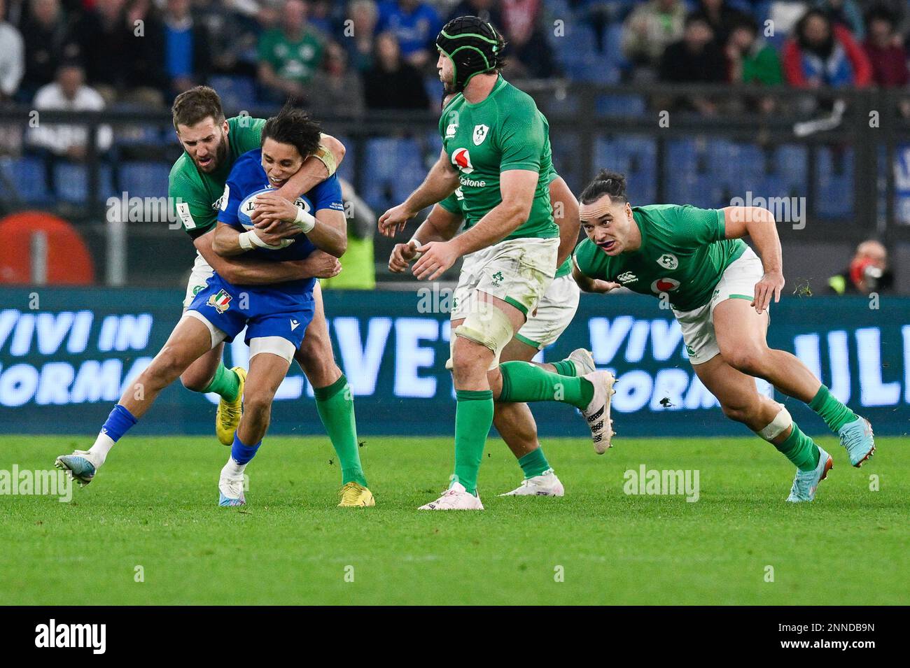Ange Capuozzo of Italy during Six Nation Rugby Match, Stadio Olimpico ...
