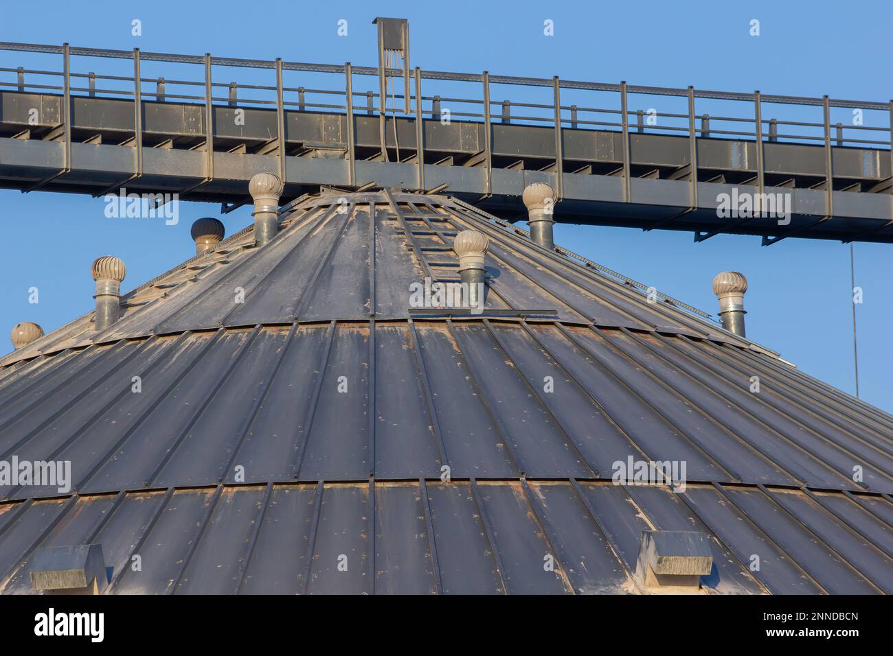 A large modern plant for the storage and processing of grain crops ...
