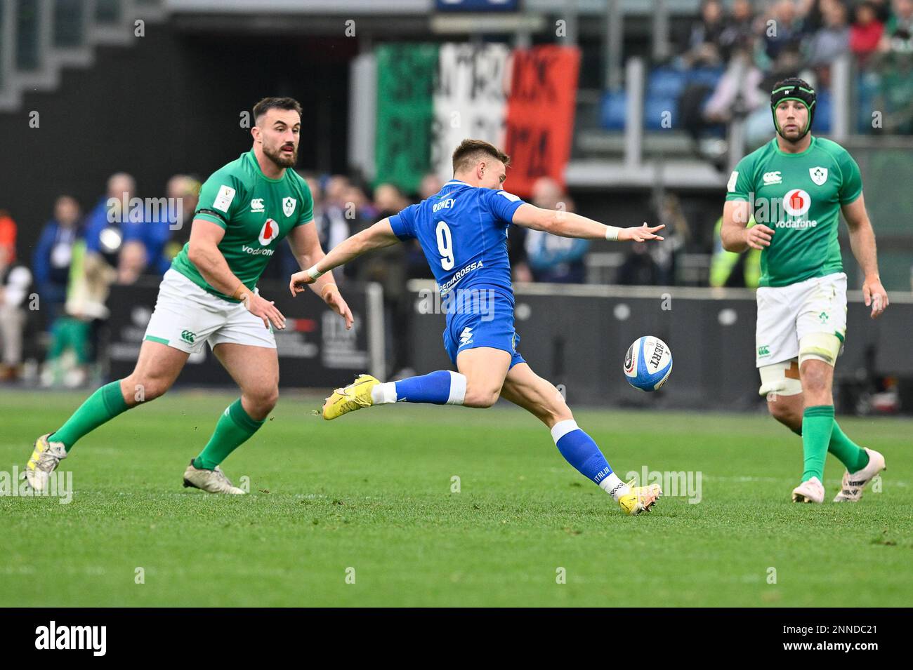 Stephen Varney of Italy during Six Nation Rugby Match, Stadio Olimpico ...
