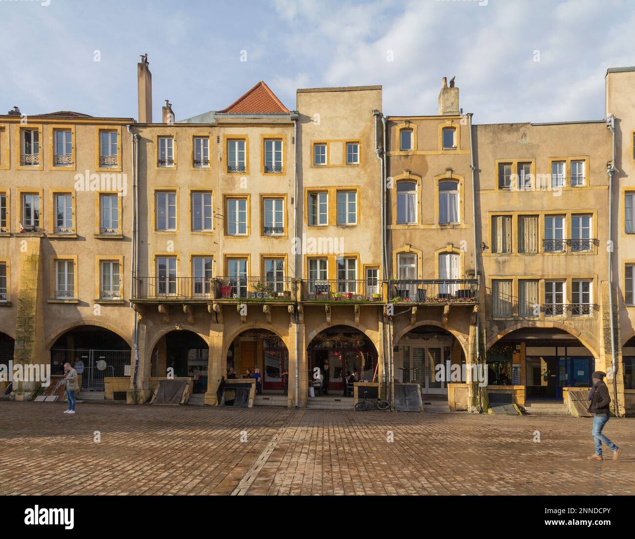 Impression around Place Saint-Louis in Metz, the capital city in the ...