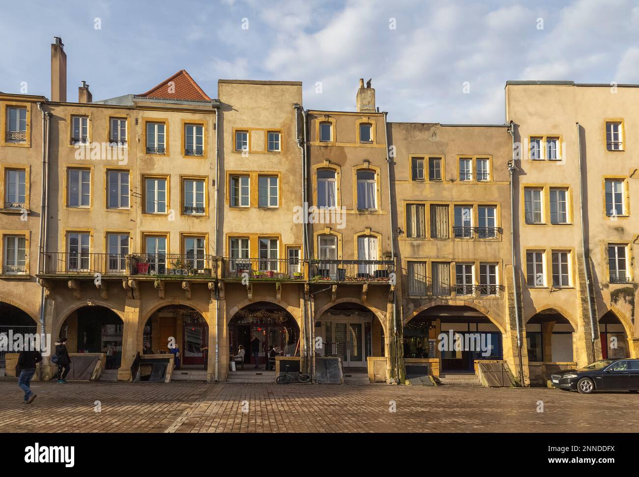 Impression around Place Saint-Louis in Metz, the capital city in the ...