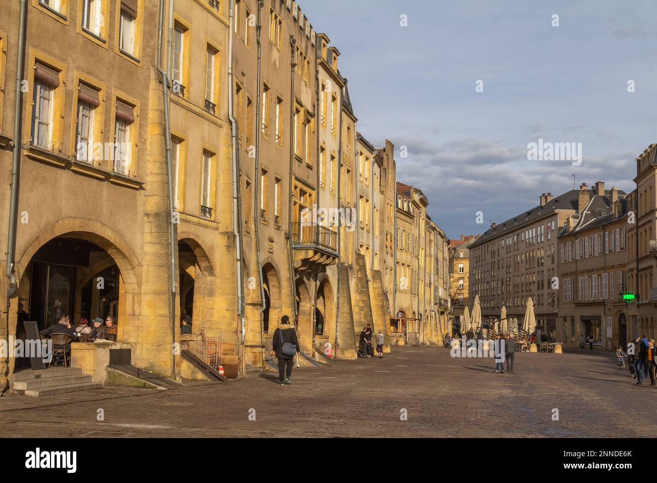 Impression around Place Saint-Louis in Metz, the capital city in the ...