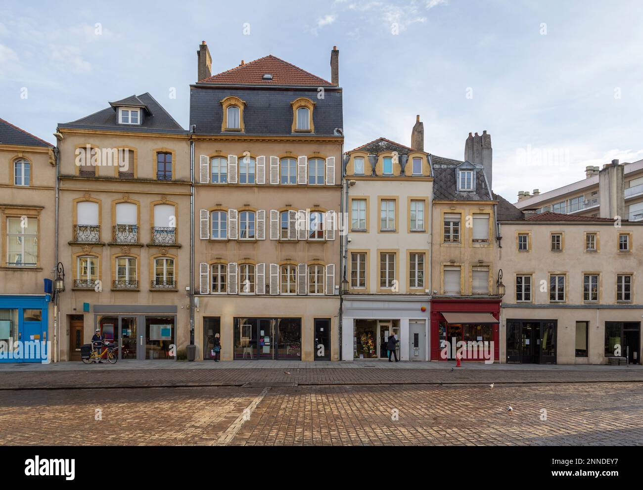 Impression around Place Saint-Louis in Metz, the capital city in the ...