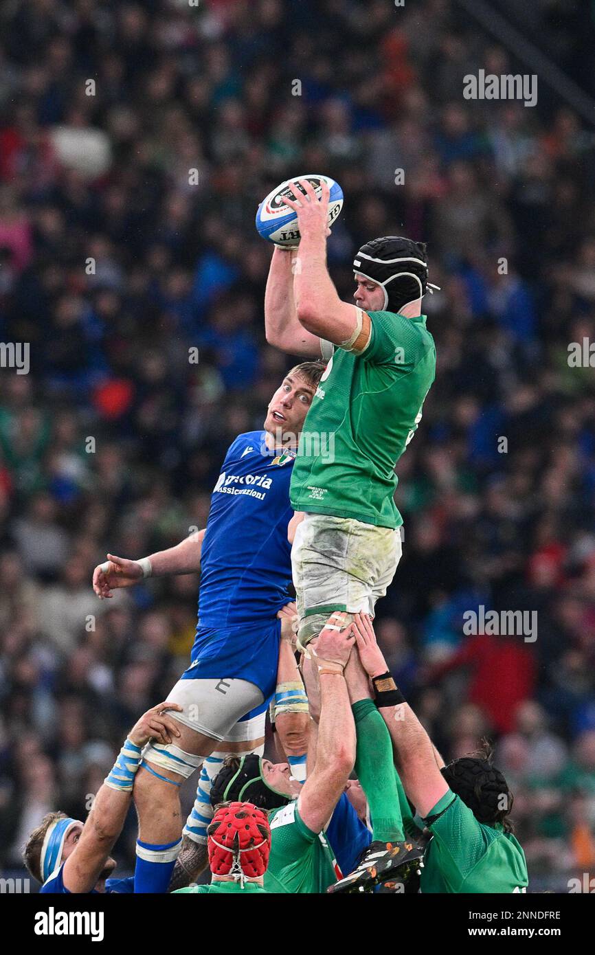 James Ryan of Ireland during Six Nation Rugby Match, Stadio Olimpico ...
