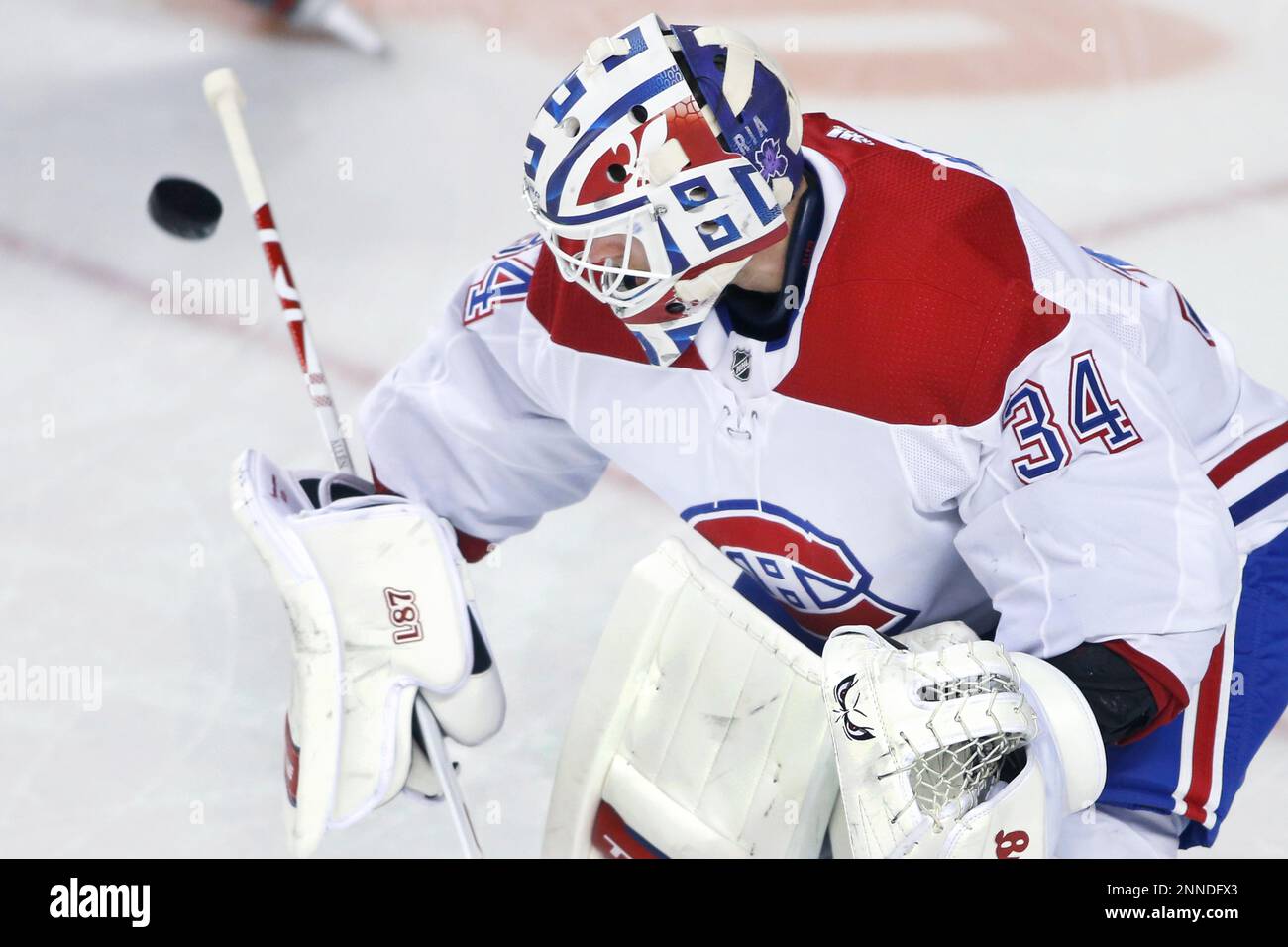 NHL profile photo on Montreal Canadiens goalie Jake Allen at a game ...