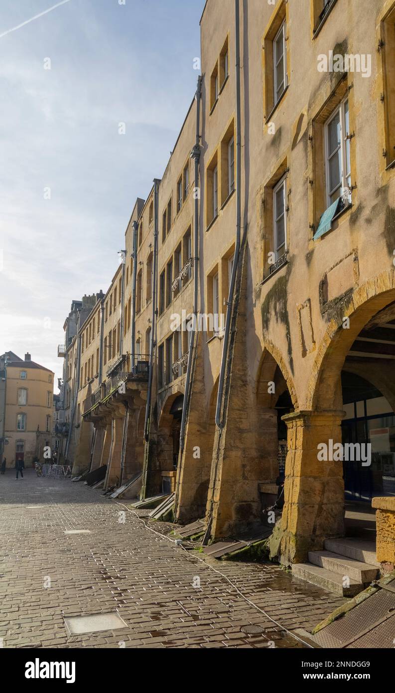 Impression around Place Saint-Louis in Metz, the capital city in the ...