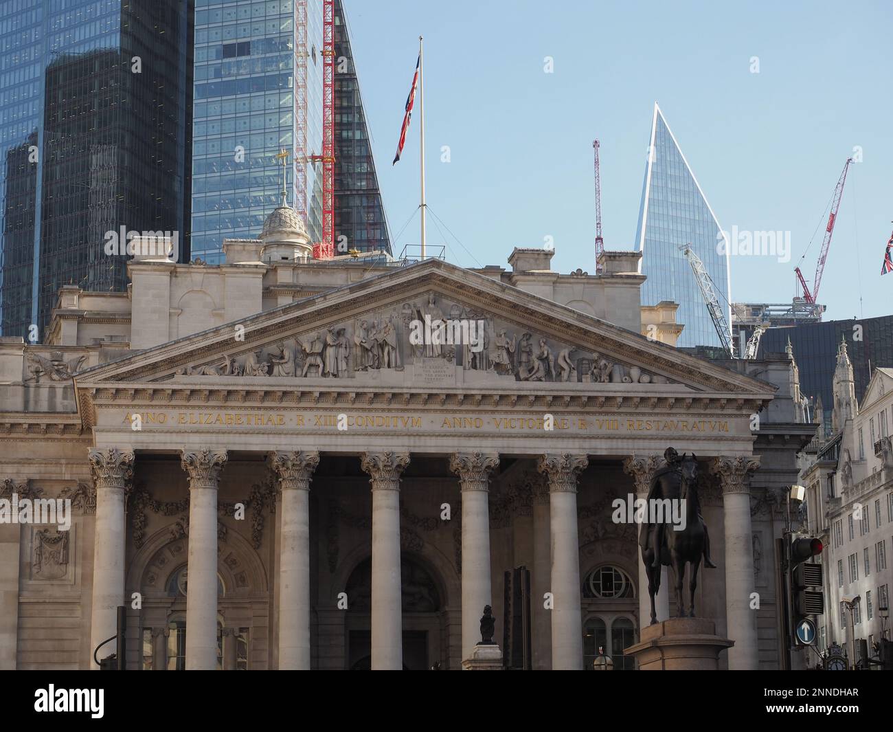 The Royal Exchange building in London, UK Stock Photo - Alamy