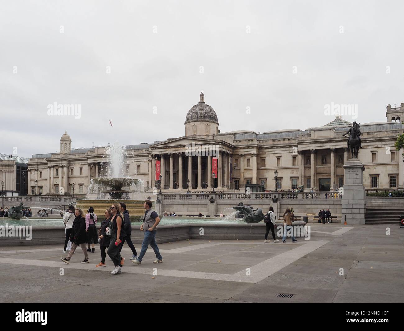 LONDON, UK - CIRCA OCTOBER 2022: The National Gallery in Trafalgar ...