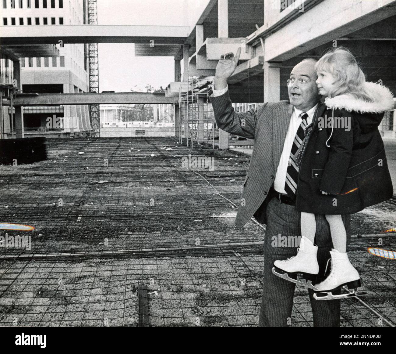 James E. Cushman, developer of Colony Square, gives Gov. Jimmy Carter's ...