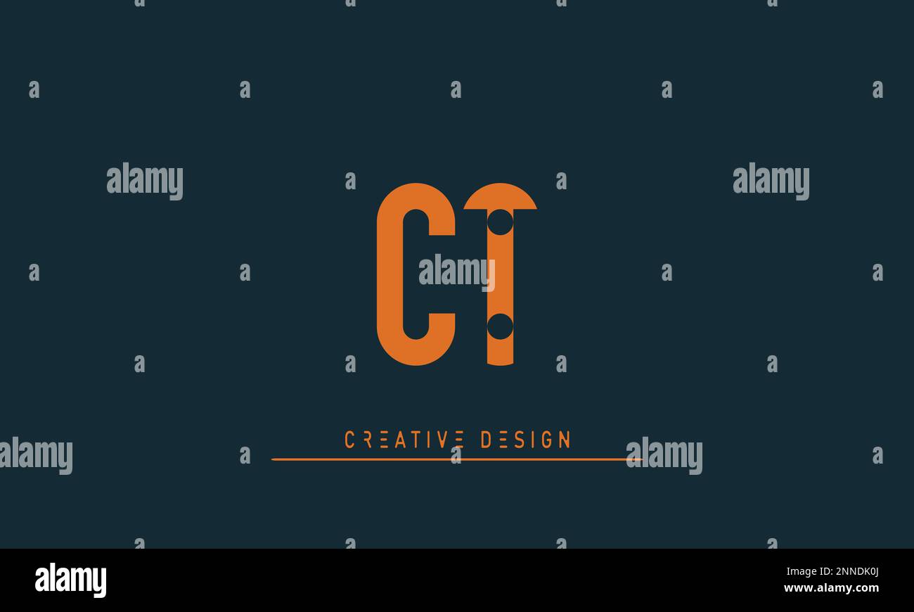 Ct initials logo hi-res stock photography and images - Alamy
