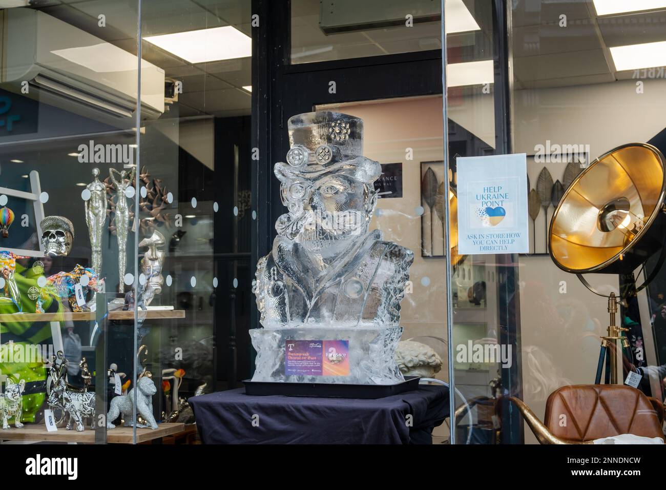 Durham, UK. February 25th 2023. Fire and Ice Festival in Durham, County ...