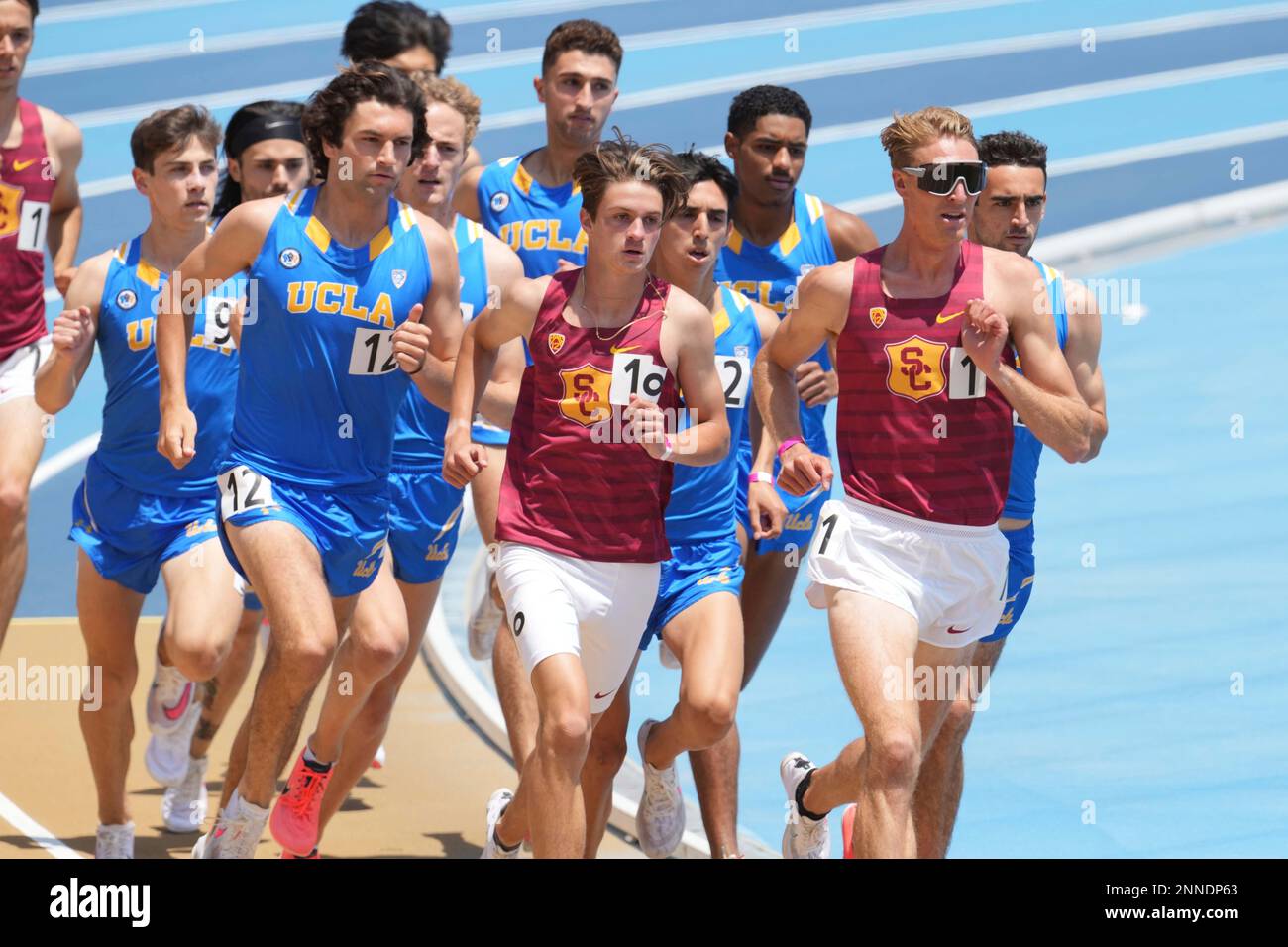 George Gleason of Southern California wins the 1,500m in 3:46.61 during ...