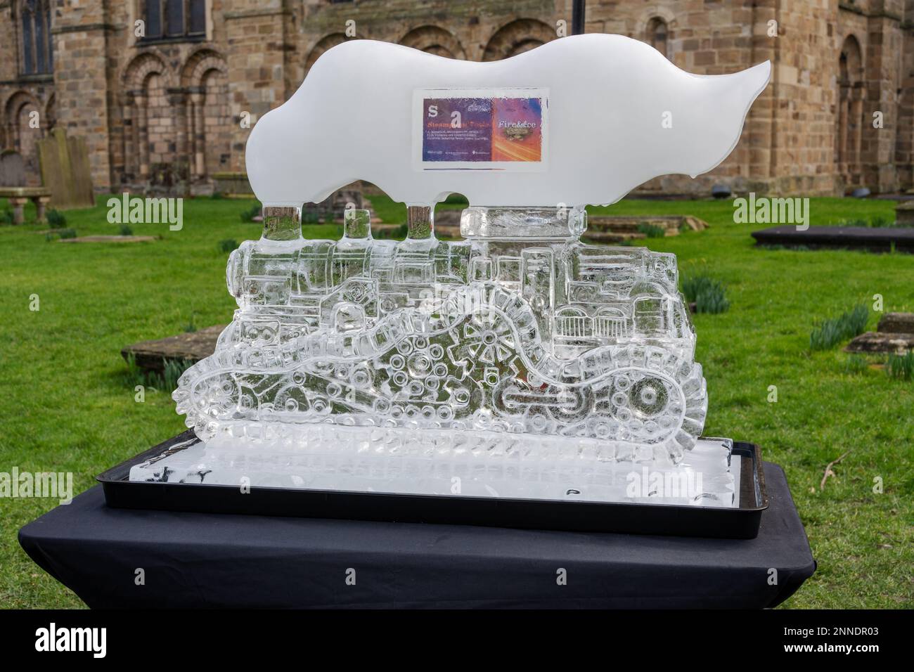 Durham, UK. February 25th 2023. Fire and Ice Festival in Durham, County ...
