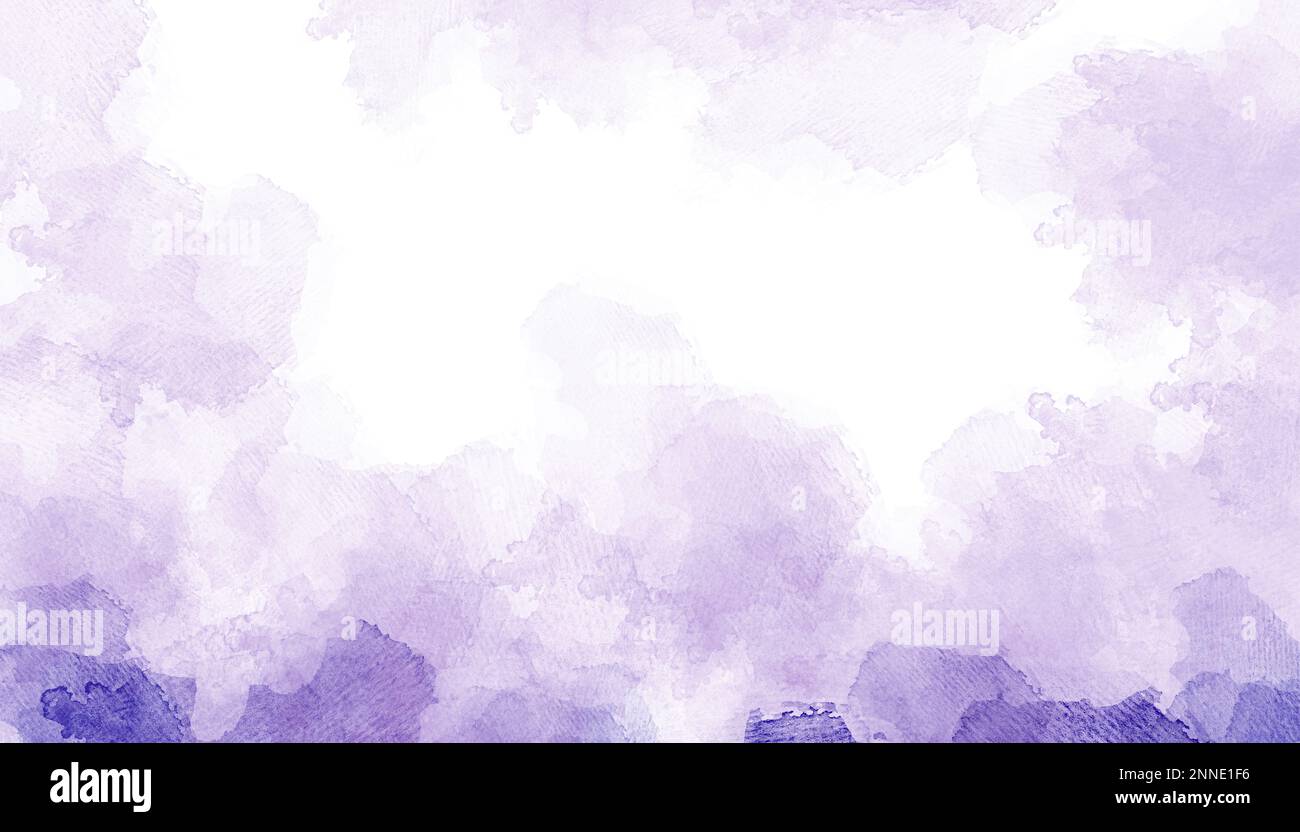 Violet, purple light watercolor, ink, abstract background texture. Copy ...