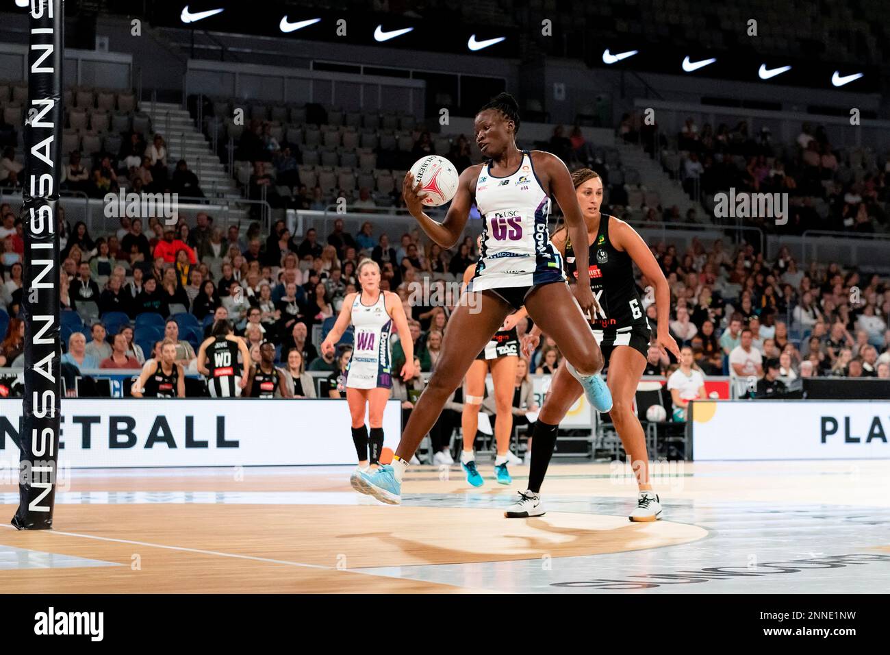 MELBOURNE, AUSTRALIA - MAY 01: Goal Shooter Peace Proscovia of the ...