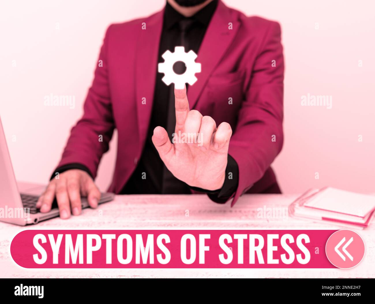 Text sign showing Symptoms Of Stress. Word Written on serving as ...