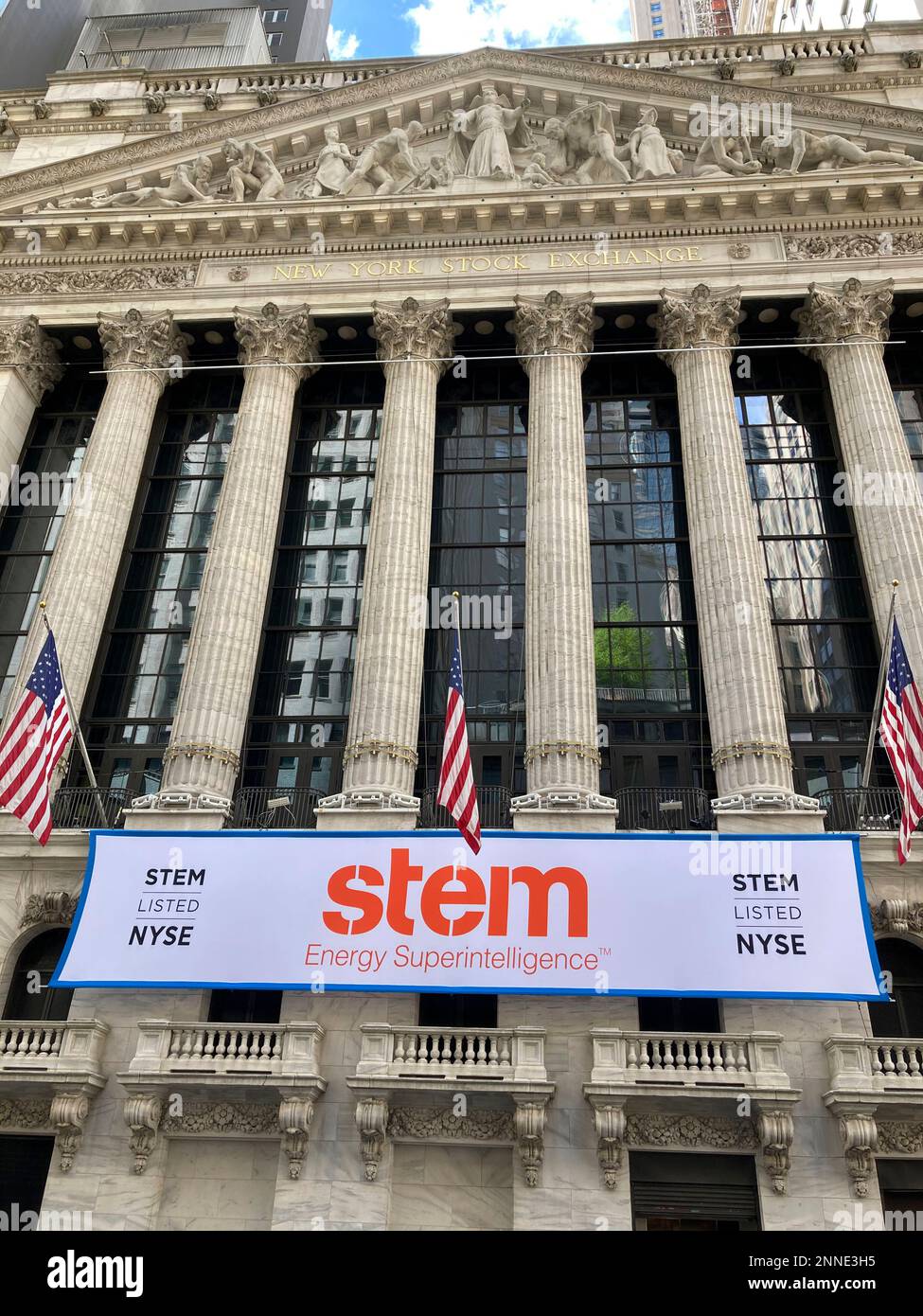 Photo by: STRF/STAR MAX/IPx 2021 4/30/21 A stem banner is seen outside ...