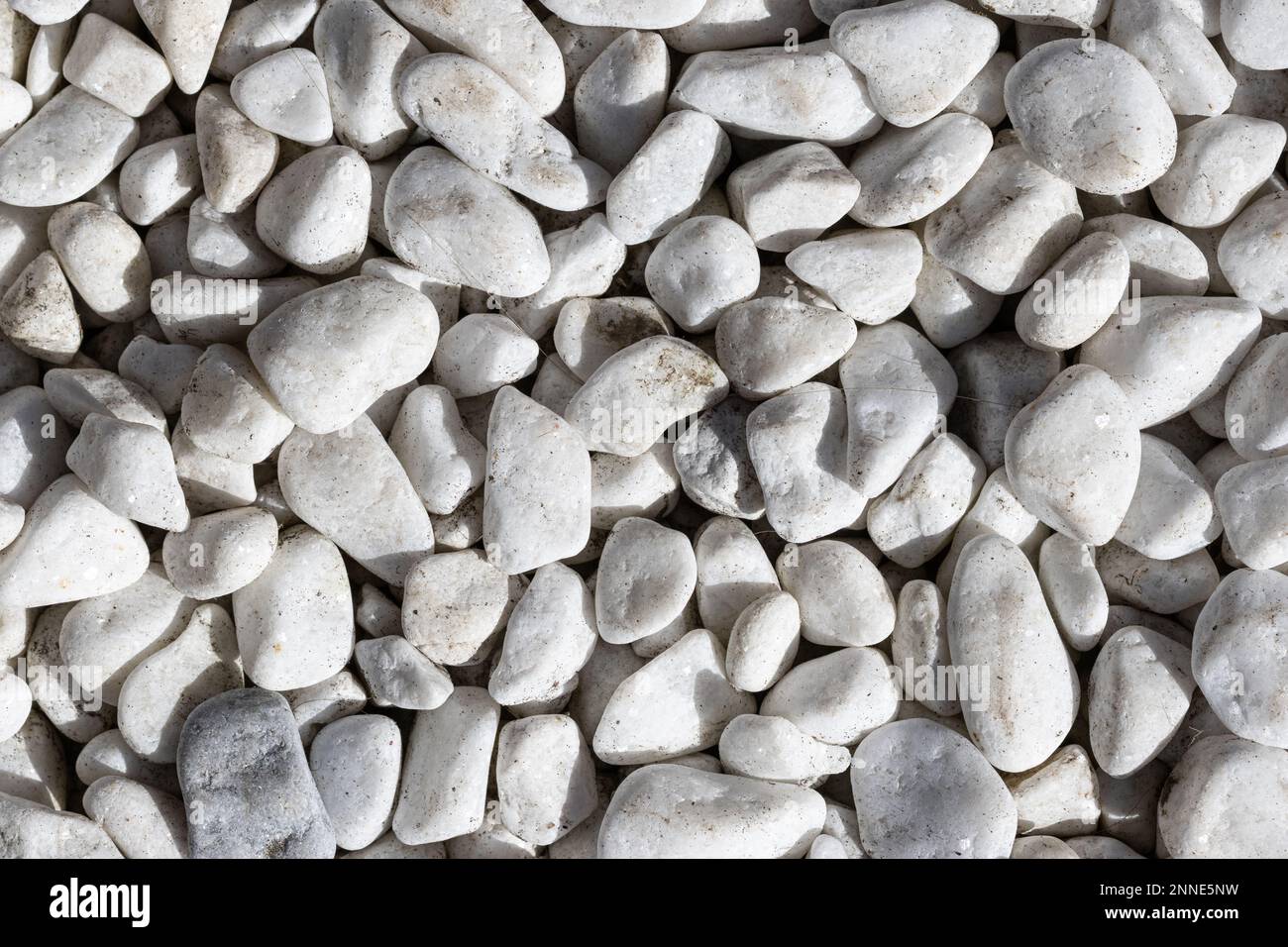 Abstract White pebble Stone Background. Full frame Stock Photo - Alamy