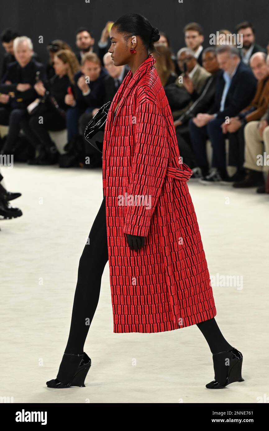 Ferragamo fashion show catwalk at Milan Fashion Week, women fall winter ...