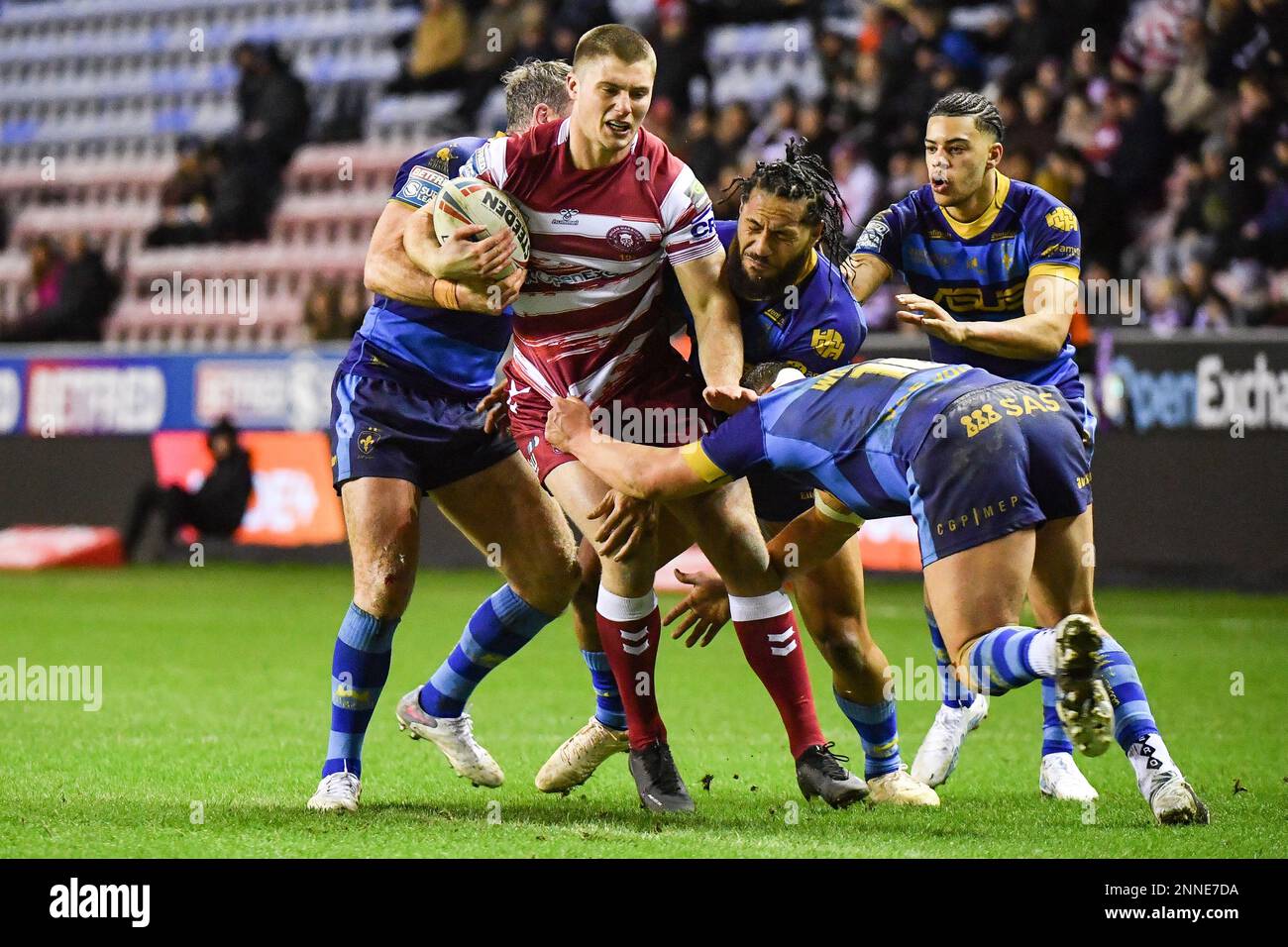 Wigan, England -24th February 2023 - Ethan Havard of Wigan Warriors ...