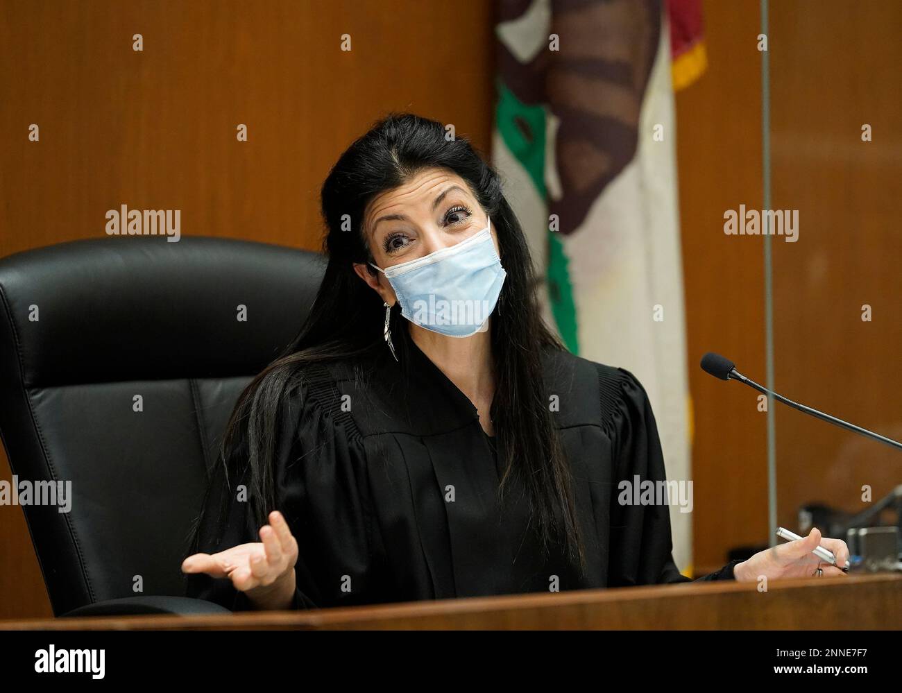 Los Angeles Superior Court Judge Victoria Wilson presides over the ...