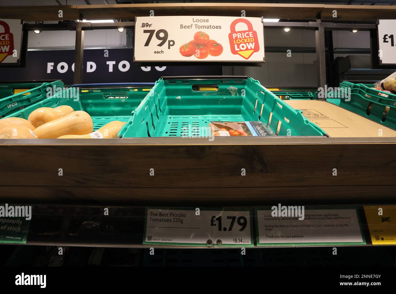 Vegetable shortages in UK supermarkets, in February/March 2023, due to ...