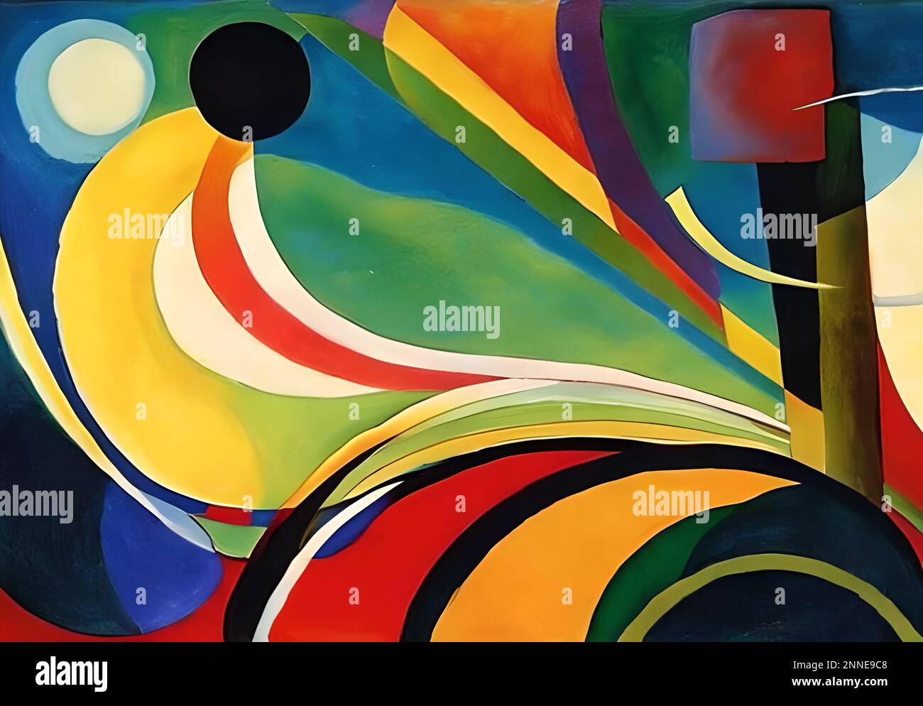 Abstract Expressionism background. AI generated illustration Stock ...