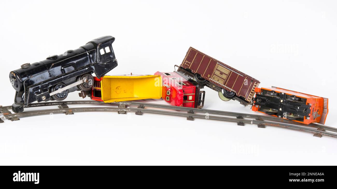 Toxic chemical biohazard train wreck Stock Photo - Alamy