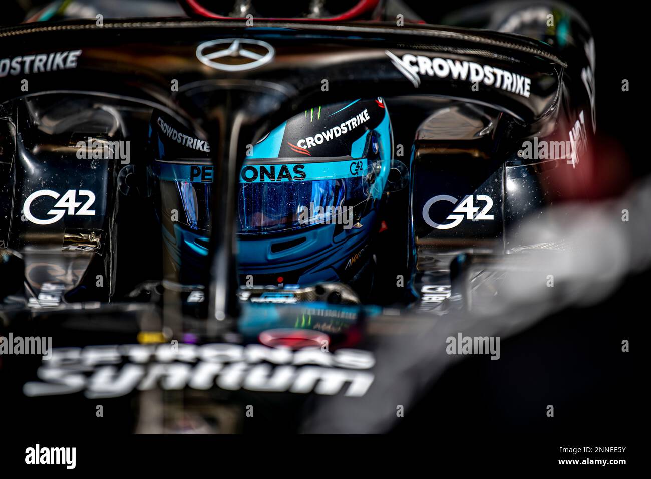 Sakhir, Bahrain, 25th Feb 2023, George Russell, from the United Kingdom ...