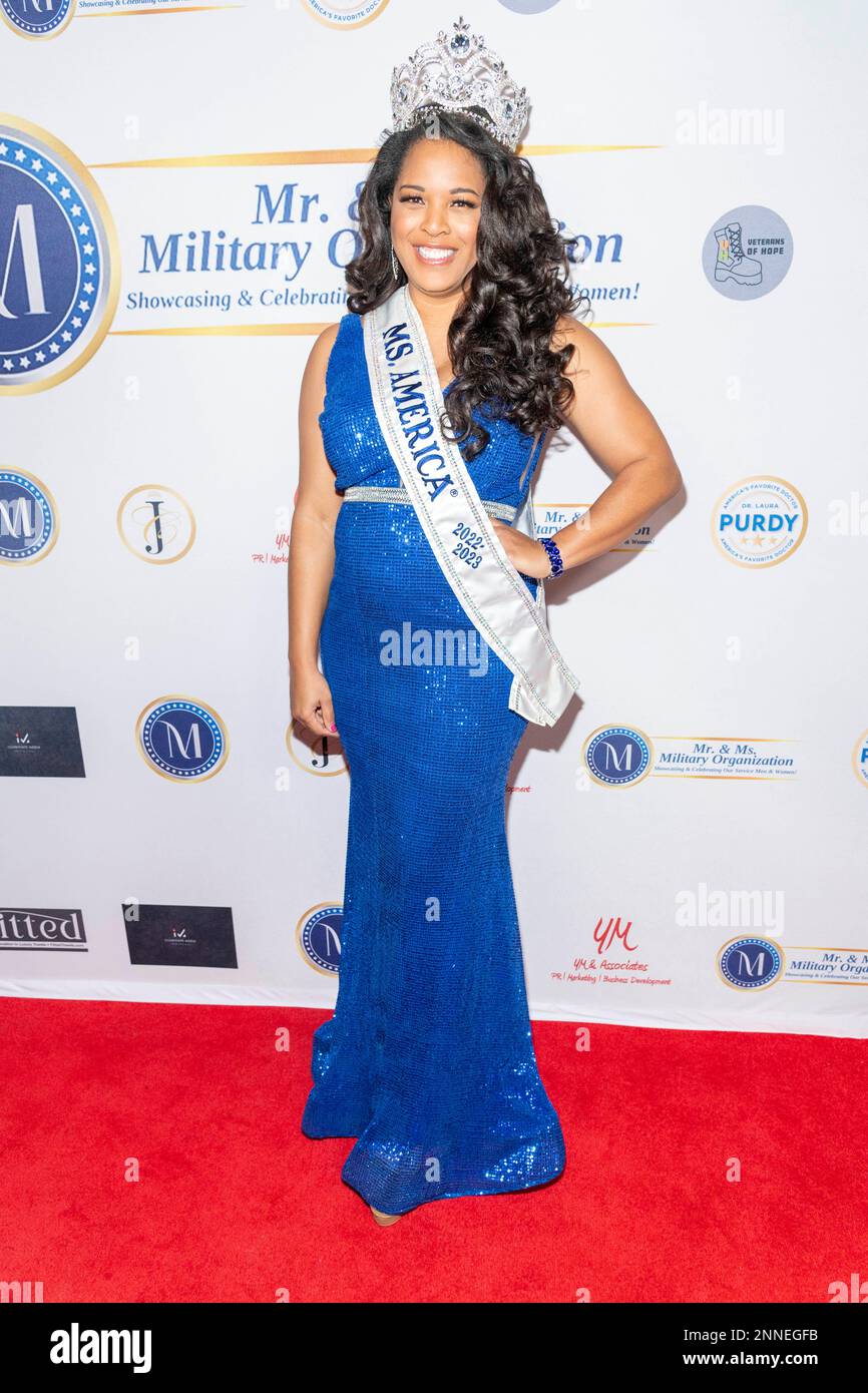 San Diego, Ca, USA. 24th Feb 2023. 2022-2023 Ms. America Athena Fleming ...