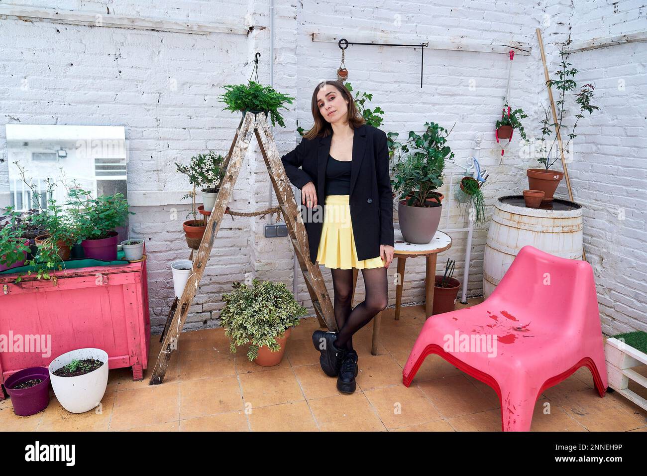 The singer Zahara poses after an interview for Europa Press at the ...