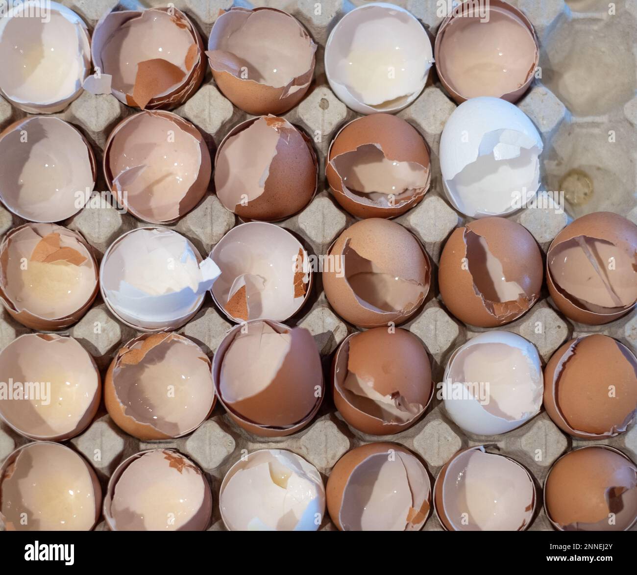 Broken egg shells hi-res stock photography and images - Alamy