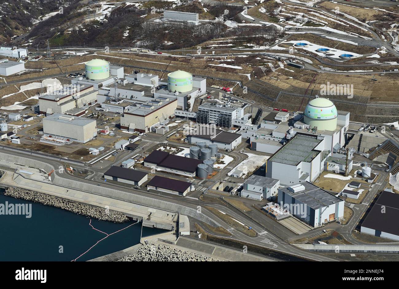 An aerial photo shows the Tomari Nuclear Power Station operated by ...