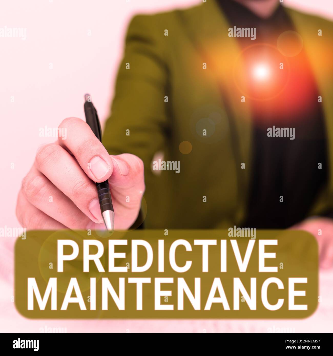 Conceptual display Predictive Maintenance. Business idea Predict when ...