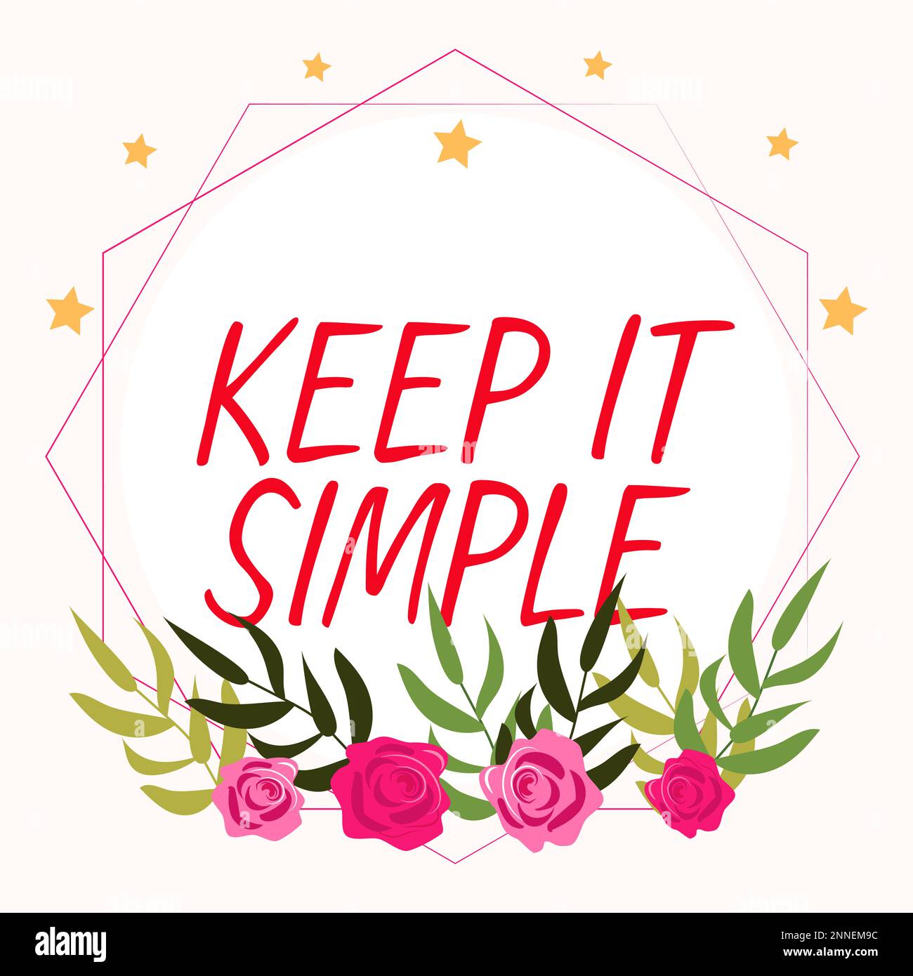 Sign displaying Keep It Simple. Business concept Easy to toss around ...