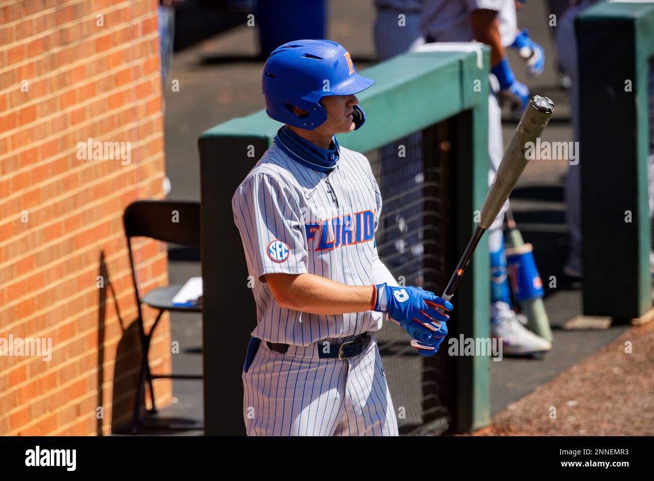 Florida Gators center fielder Jud Fabian (4) on deck against the ...