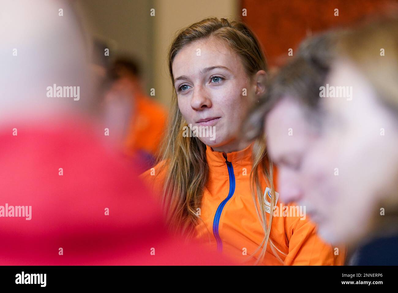 ARNHEM, NETHERLANDS - FEBRUARY 23: Femke Bol of the Netherlands during ...